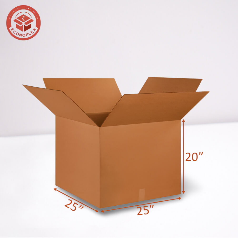 25 x 25 x 20 Inch Corrugated Boxes - 3 Ply | U-Pack