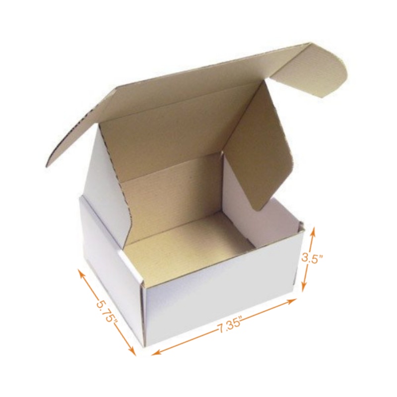 White Mailer Box - 7.35x5.75x3.5 | White Boxes