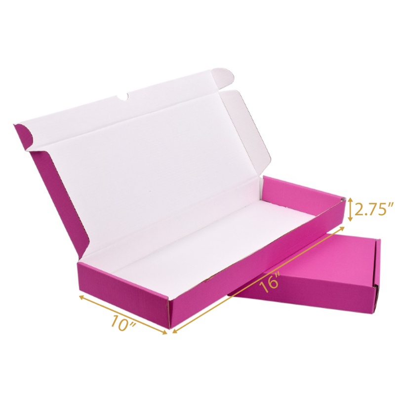 Magenta Mailer Box - 16x10x2.75 | Corrugated Box Handles
