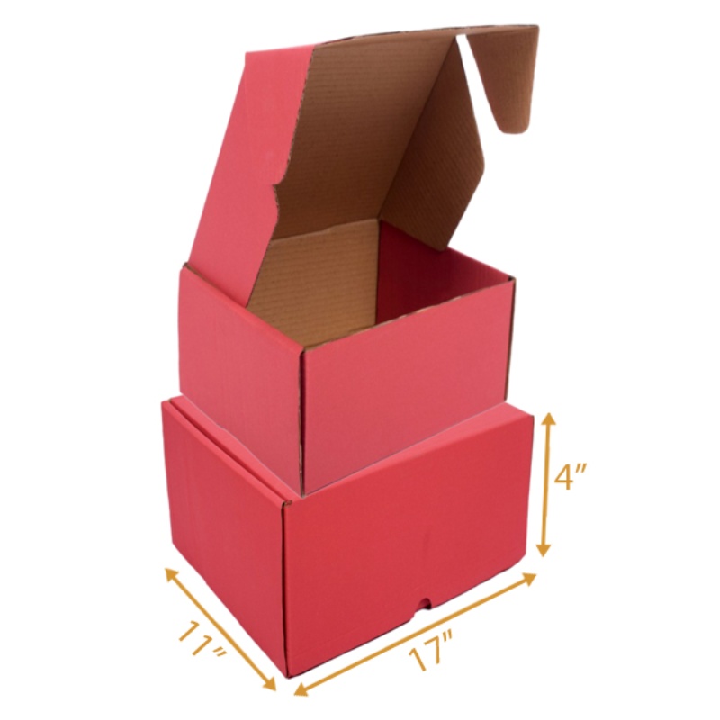 Red Mailer Box - 17x11x4 | Red Boxes