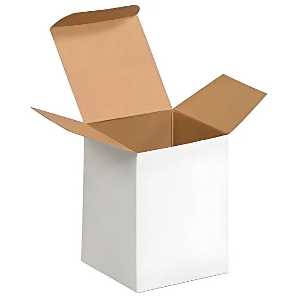 White Reverse Tuck Box -3x3x4 | Product Boxes, Eflute Cartons