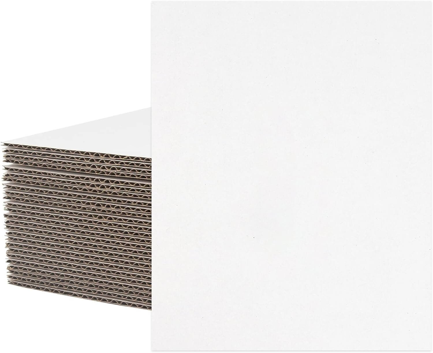 11L X 14W White Corrugated Sheet Single Wall - 3 Ply : Buy Flat ...
