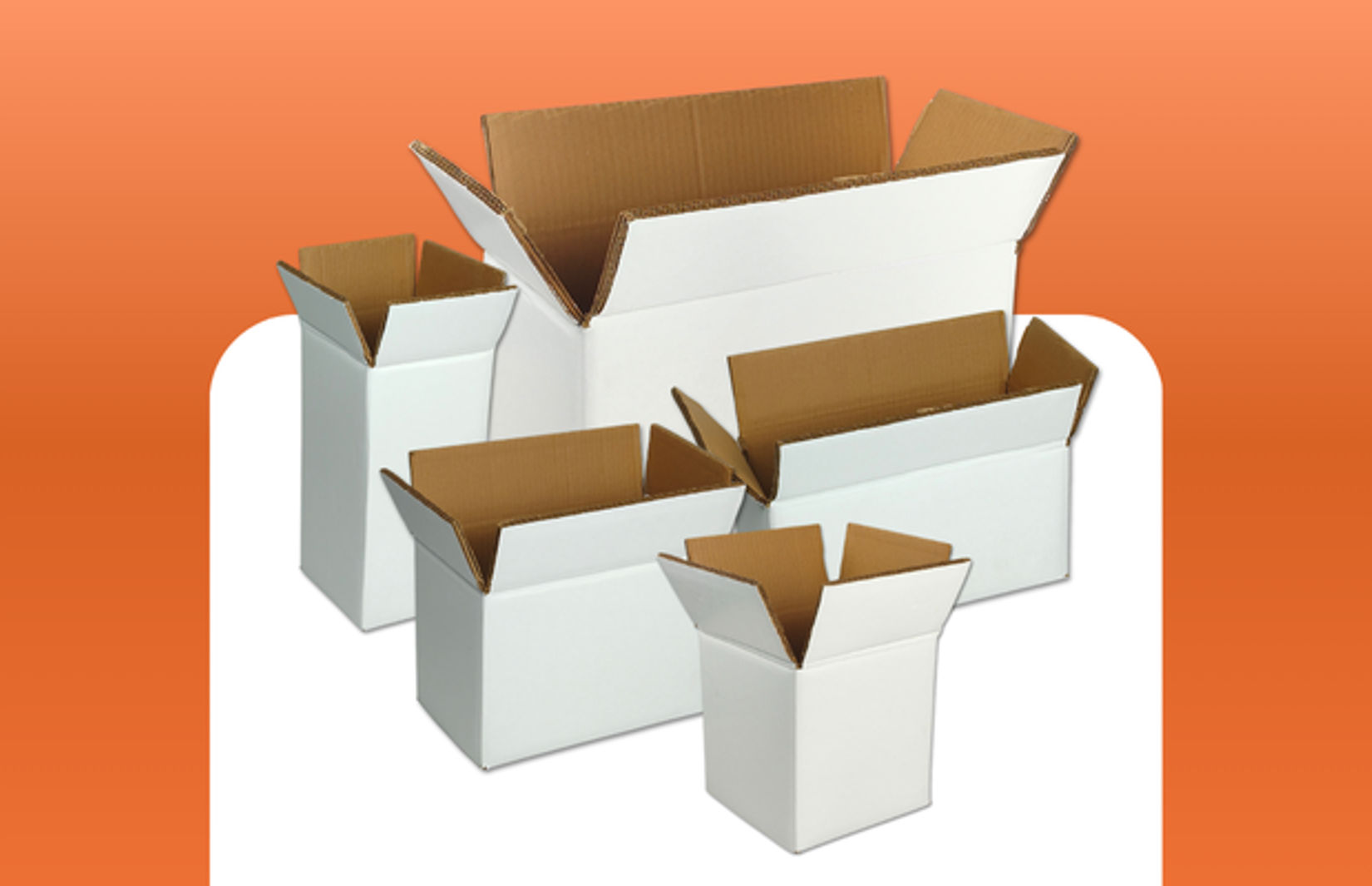7 Ply White Corrugated Boxes | Free Shipping in 24 Hrs