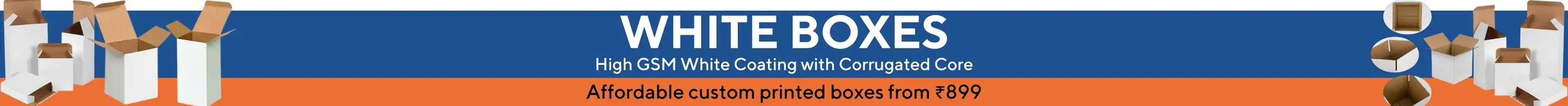 White Boxes | White Cardboard |Free Shipping in 24 Hrs